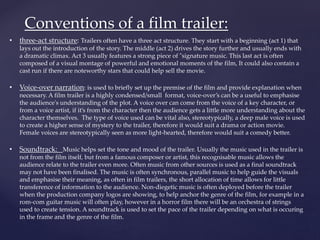 Features, codes and conventions of a film | PPT