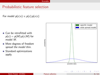 Feature and Variable Selection in Classification | PPT