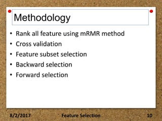 Feature selection | PPTX
