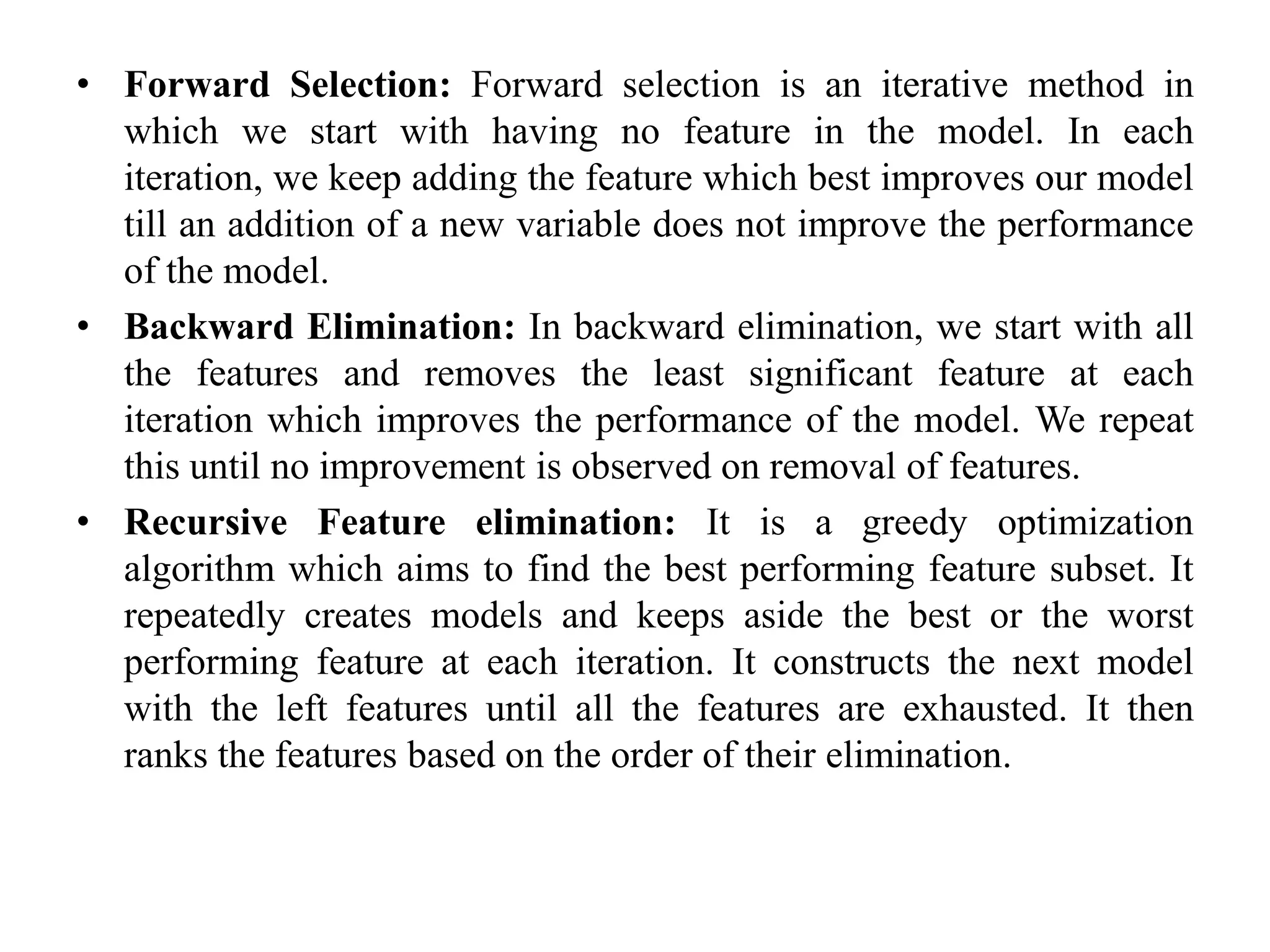 Feature selection | PPTX