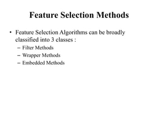 Feature selection | PPTX
