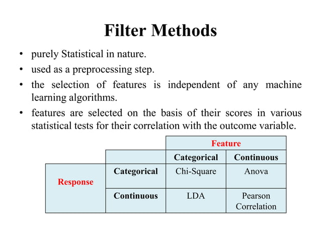 Feature selection | PPTX