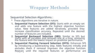 Feature Selections Methods | PPTX