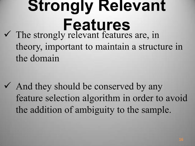 Feature Selection Concepts And Methods Pptx Computing Technology