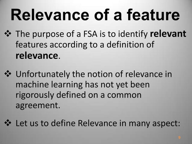 Feature Selection Concepts And Methods Pptx Computing Technology