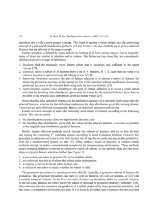 Feature selection for classification | PDF