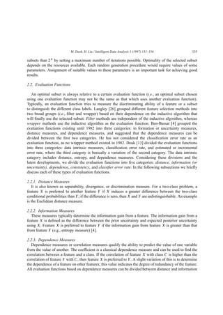 Feature selection for classification | PDF