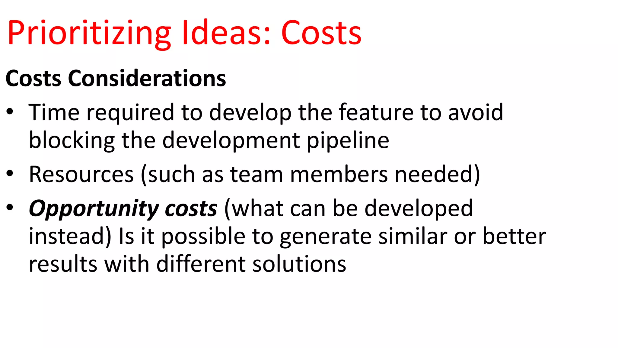 Games features ideas and prioritization | PPTX