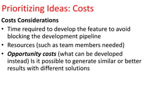 Games features ideas and prioritization | PPTX