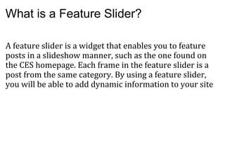Feature slider | PPT