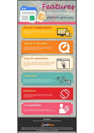 Features Microstrategy platform gives you | PDF