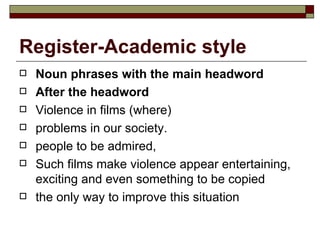 Features of academic essay | PPT