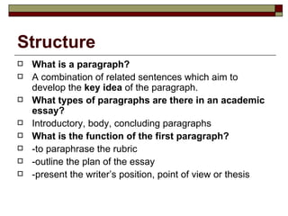 Features of academic essay | PPT