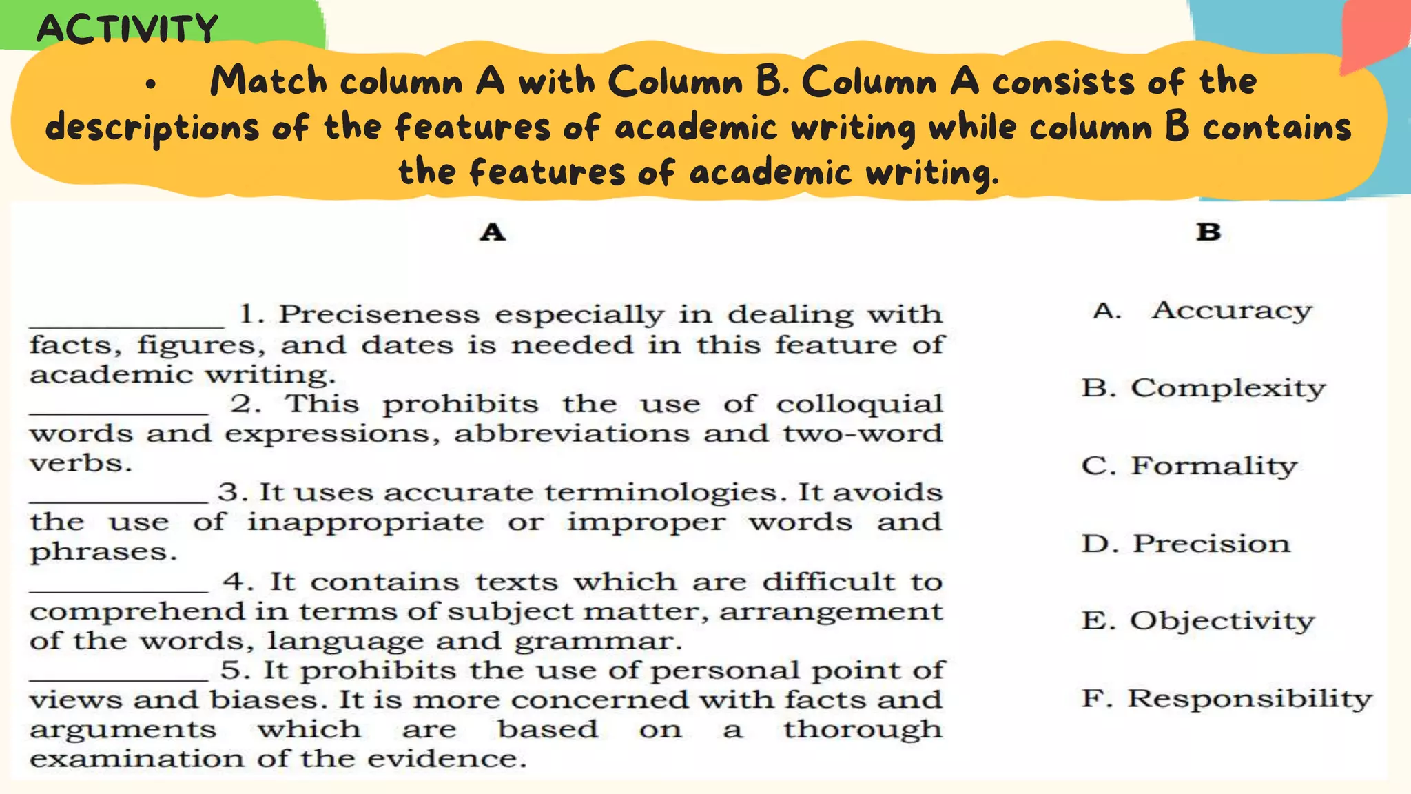 FEATURES OF ACADEMIC WRITING.pptx