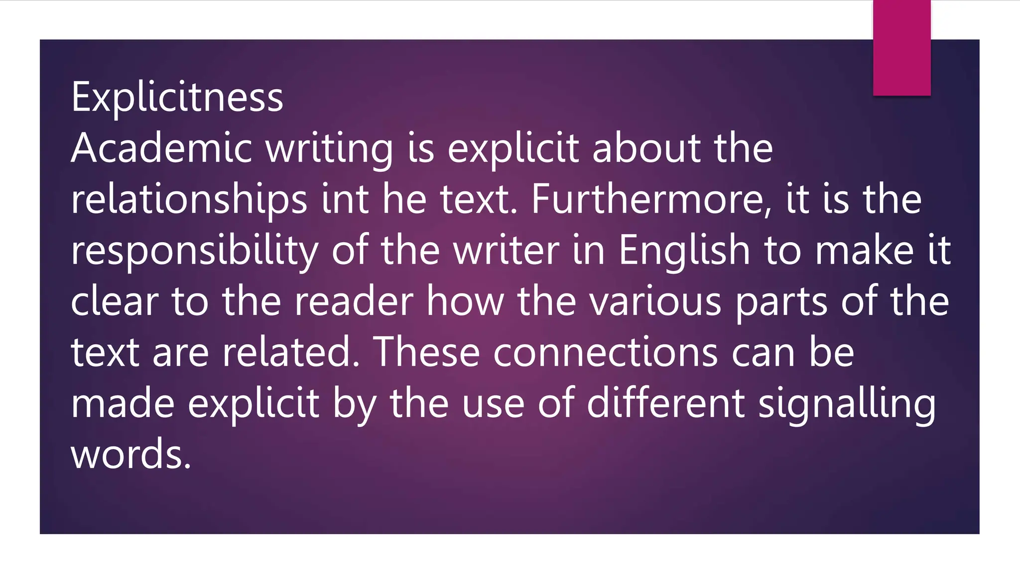 The Ten Features of English Academic Writing | PPTX