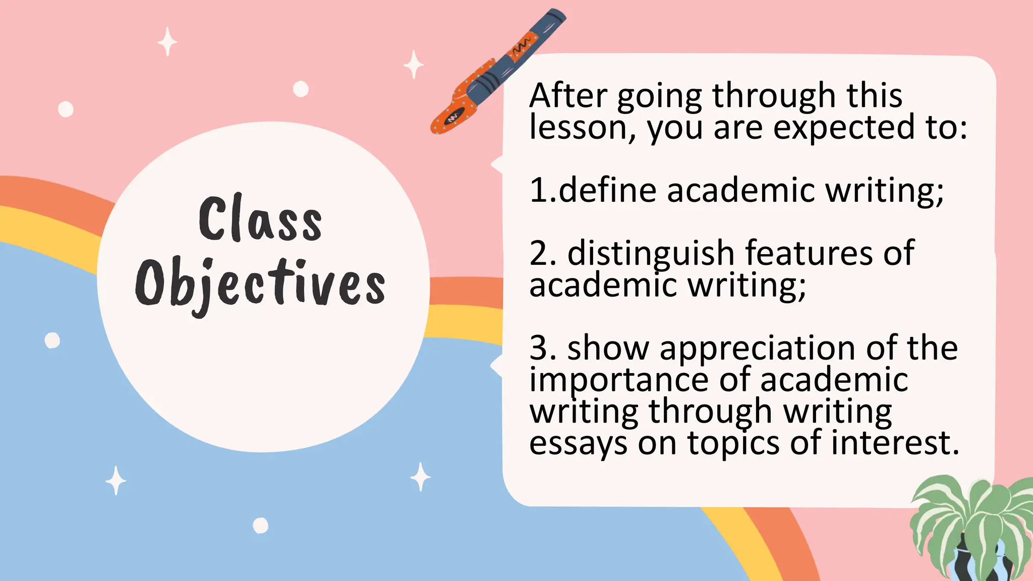 features of academic writing - Grade 7 English Lesson | PPTX