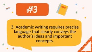 features of academic writing - Grade 7 English Lesson | PPTX