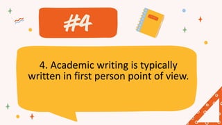features of academic writing - Grade 7 English Lesson | PPTX