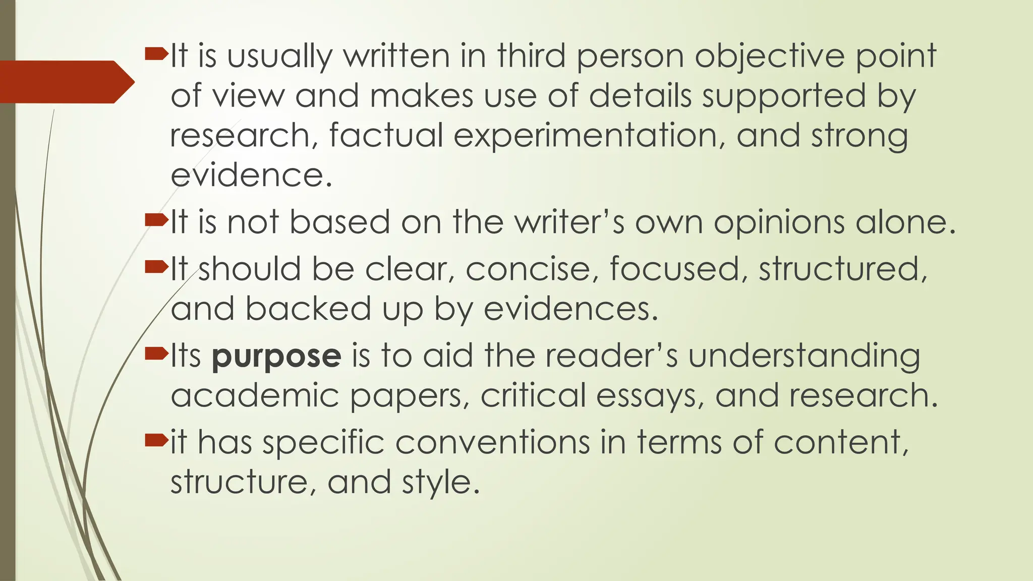 FEATURES OF ACADEMIC WRITING POWERPOINT .pptx