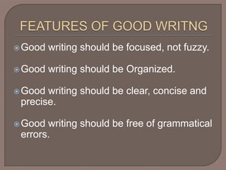 Features of academic writing | PPTX