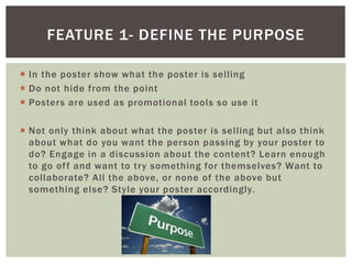 Important Features To Create a Good Poster | PPTX