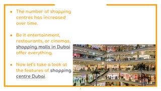 Features of a shopping mall | PPTX