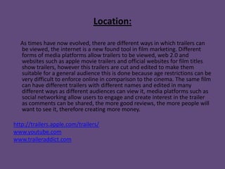 Features of a trailer | PPTX