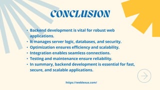 Features of Backend Development and Understanding Core Development Features.pptx