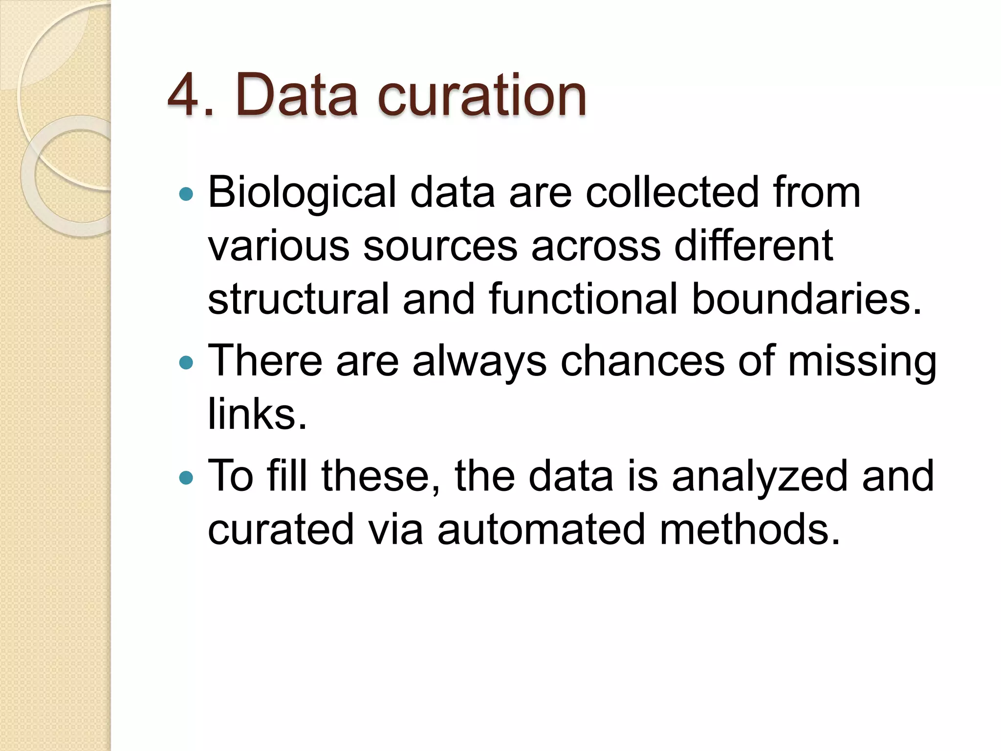 Features of biological databases | PPTX