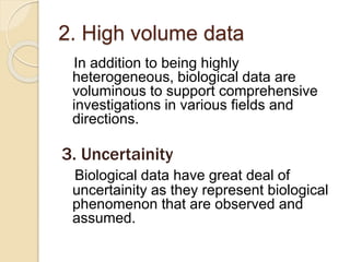 Features of biological databases | PPTX