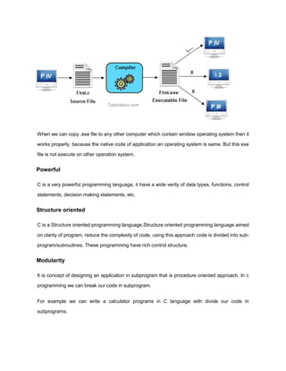 Features of c | PDF | Programming Languages | Computing