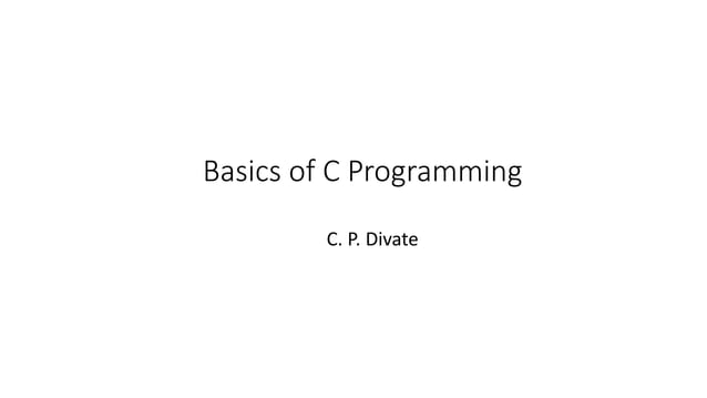 Features and Fundamentals of C Language for Beginners | PPT