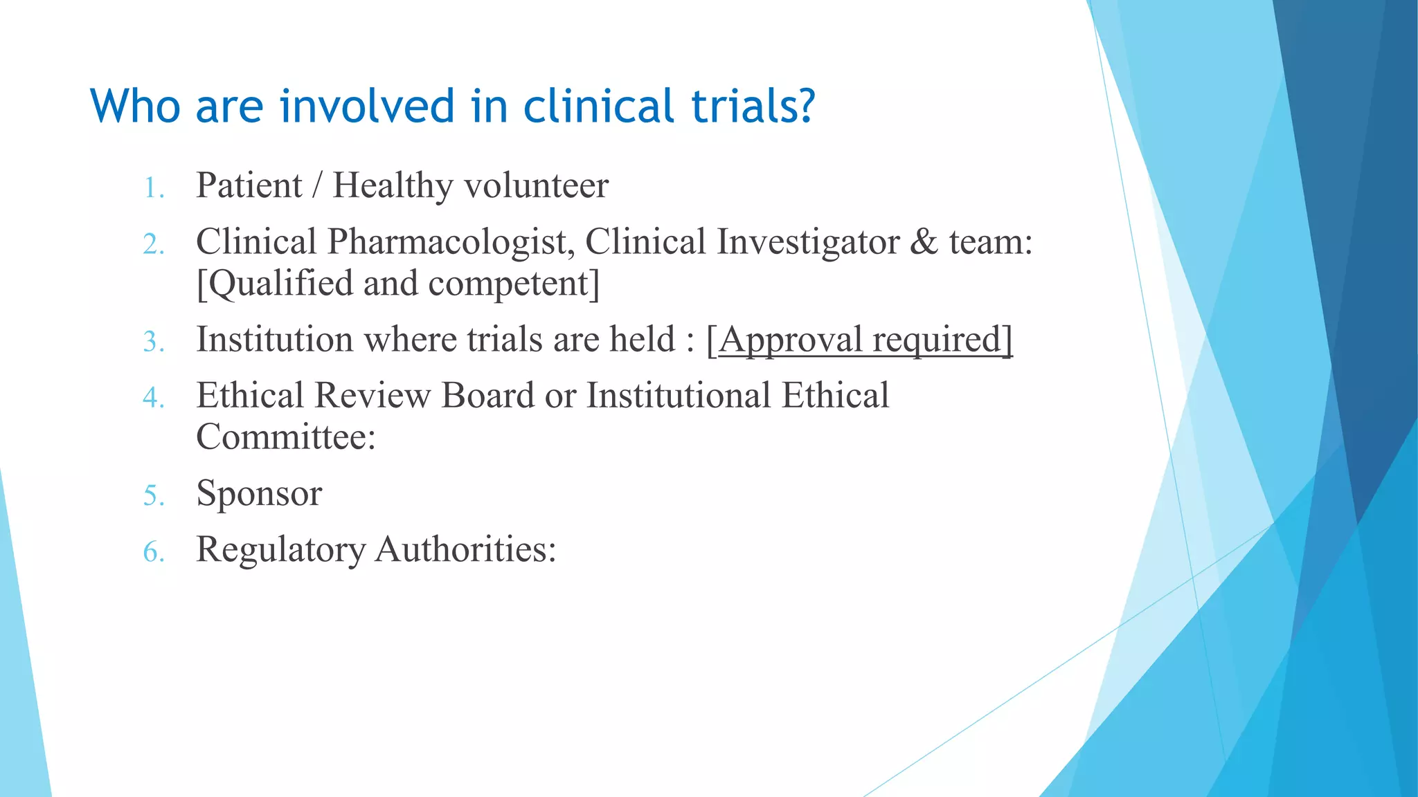 Features of clinical trials | PPTX