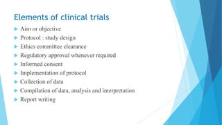 Features of clinical trials | PPTX