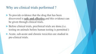 Features of clinical trials | PPTX