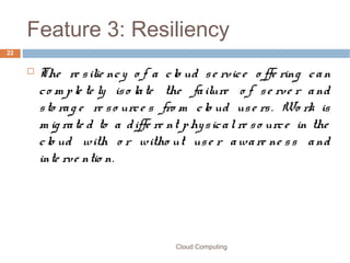 Features of cloud | PPT