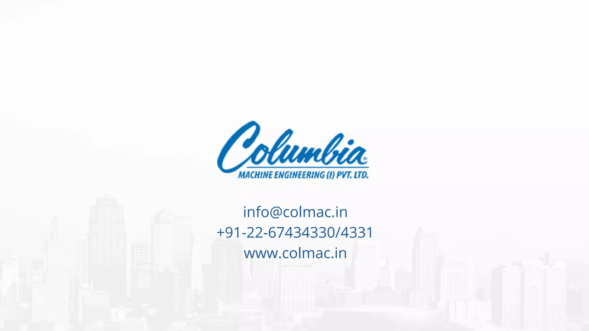 Features of Columbia SP 4000 High Level Palletizer | PDF