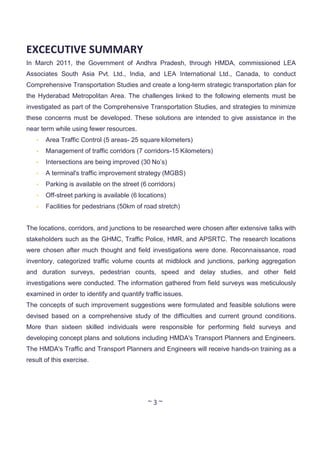 Features of Comprehensive Transportation Plan and Direction | PDF