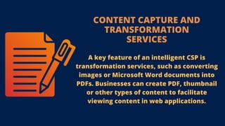 Content Service Platforms And Their Features | PPTX