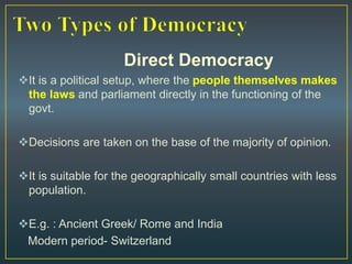 Features of democracy | PPTX