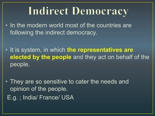 Features of democracy | PPTX