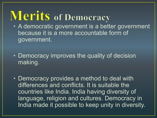 Features of democracy | PPTX