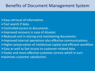 Important features of document management system software | PPTX