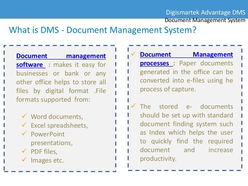 Important features of document management system software