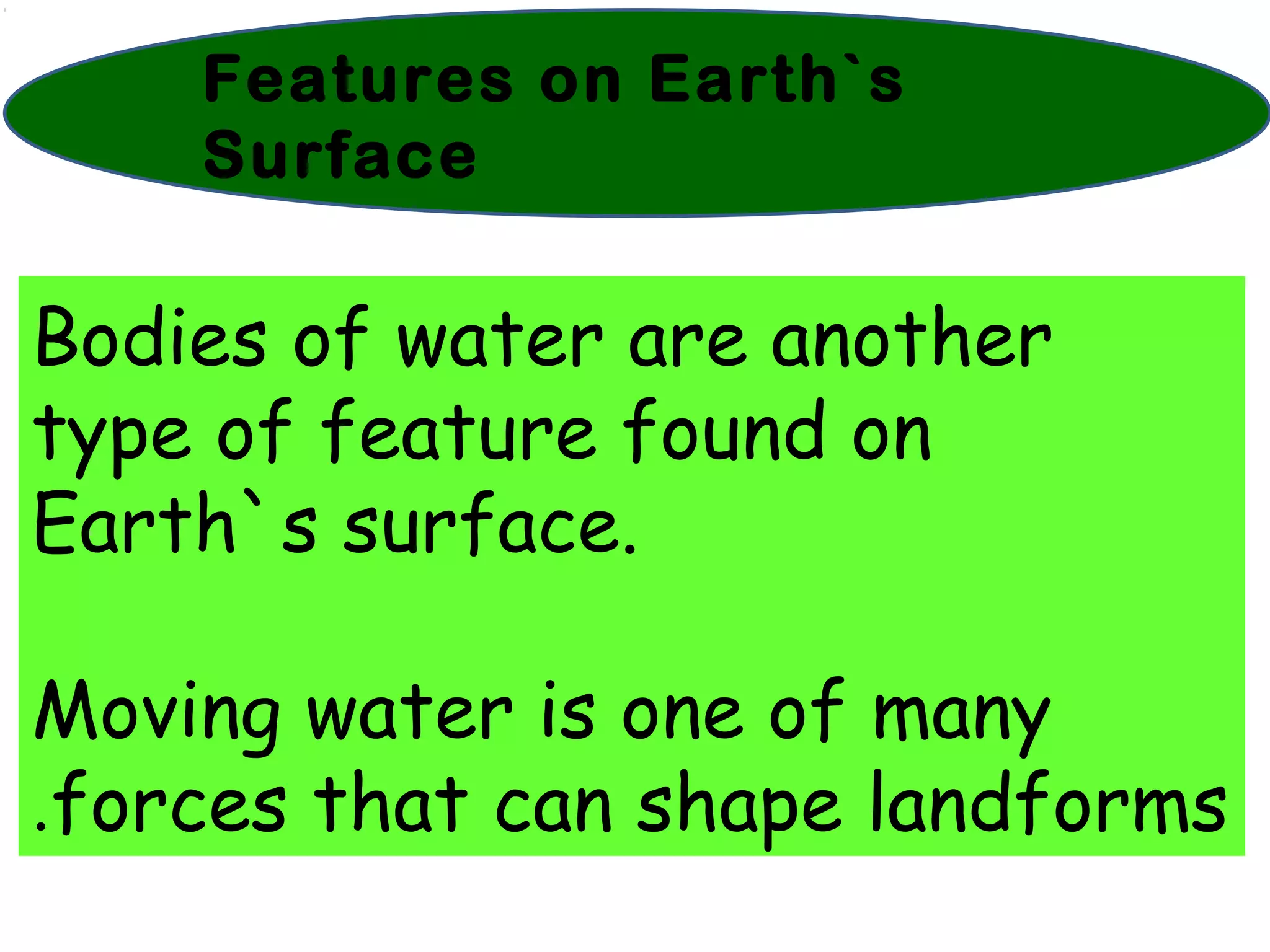 Features of earth`s surface | PPT
