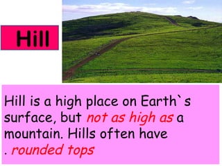Features of earth`s surface | PPT