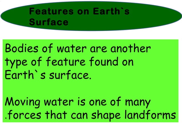 Features of earth`s surface | PPT | Geography | Science