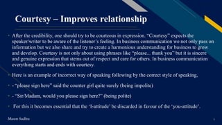 Features of effective communication | PPTX
