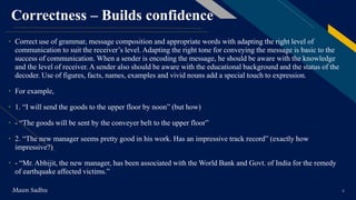 Features of effective communication | PPTX