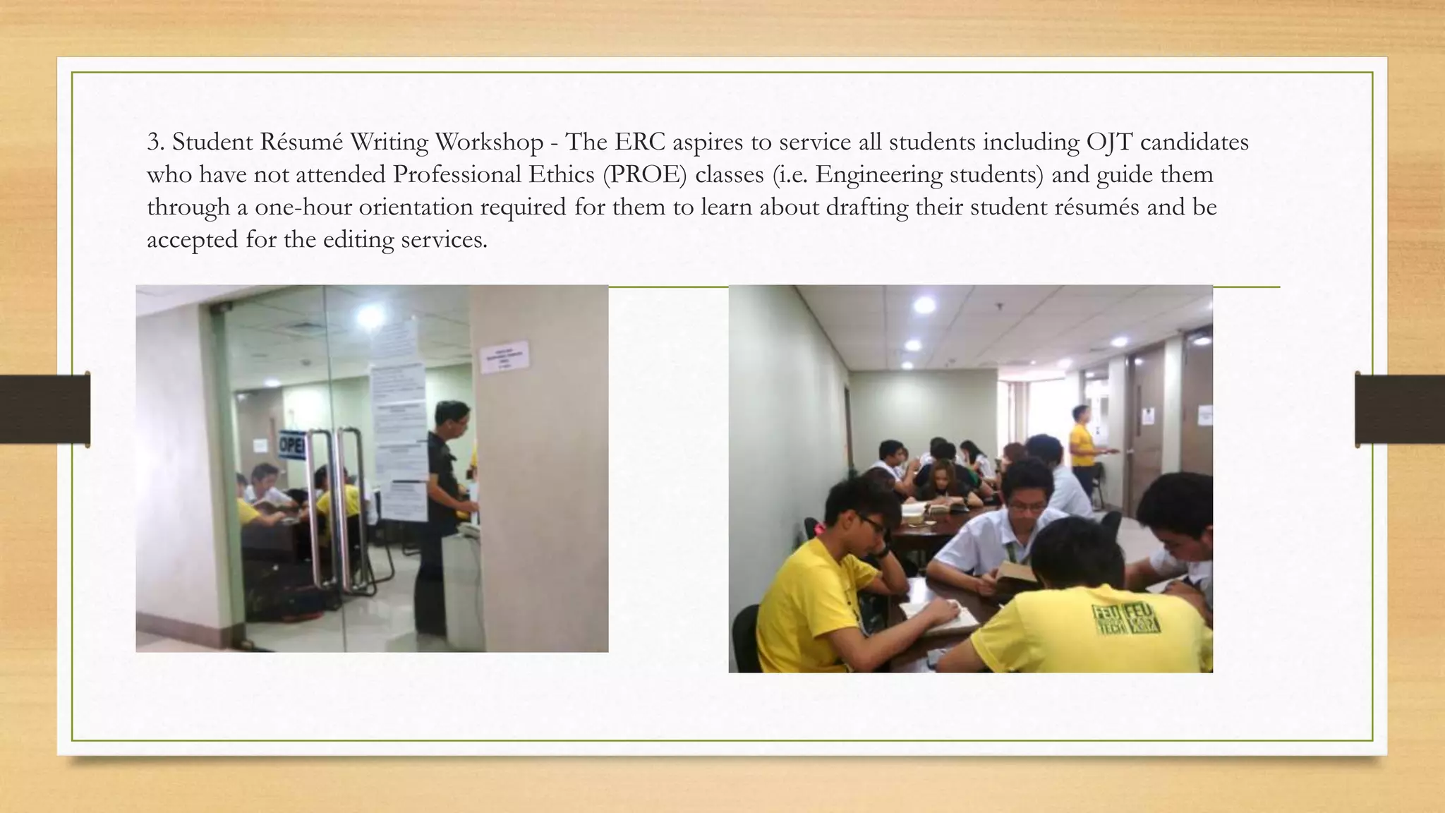 Features of FEU Tech Library and English Resource Center | PPTX